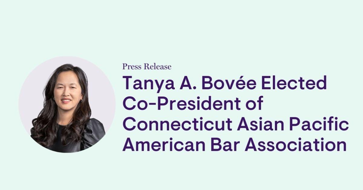 Tanya A. Bovée Elected Co-President of Connecticut Asian Pacific ...