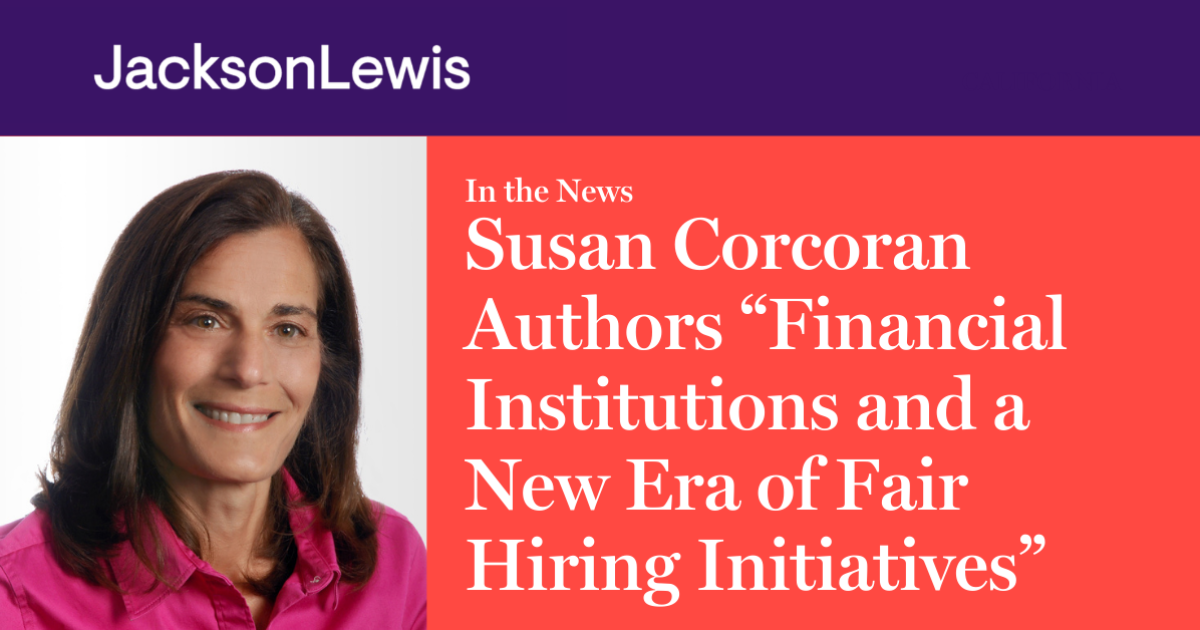 Susan Corcoran Authors "Financial Institutions and a New Era of Fair ...