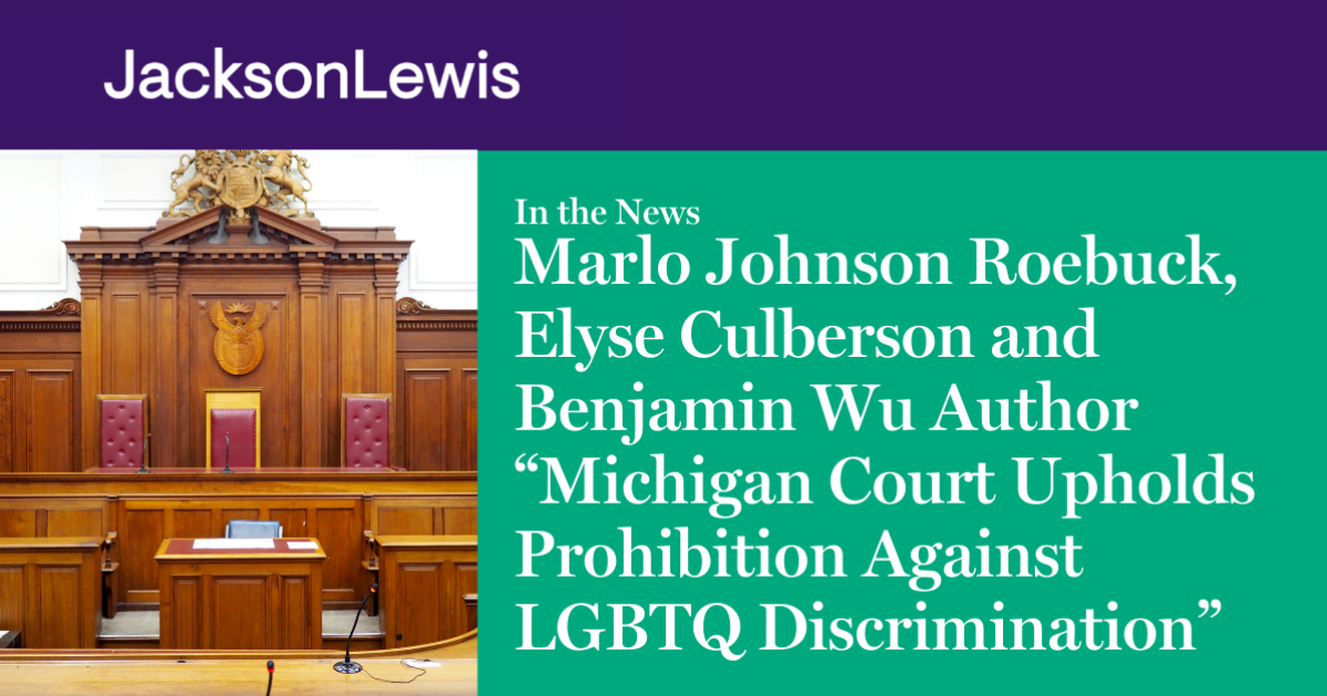 Marlo Johnson Roebuck, Elyse Culberson and Benjamin Wu Author "Michigan ...